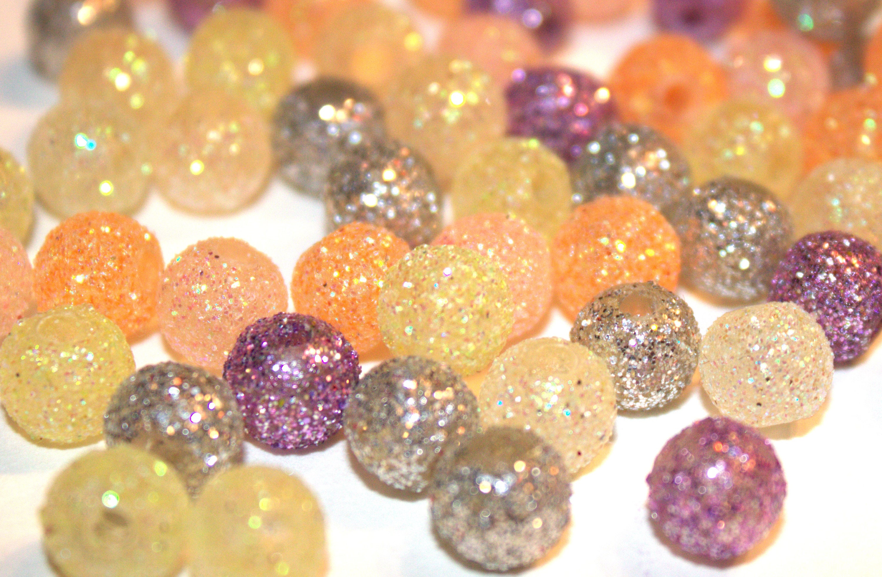 Round Beads Assorted Size Color .5cm to 1cm - Etsy