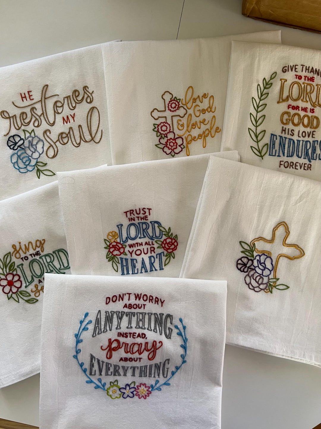 Bible Verse Dish Towels - Etsy