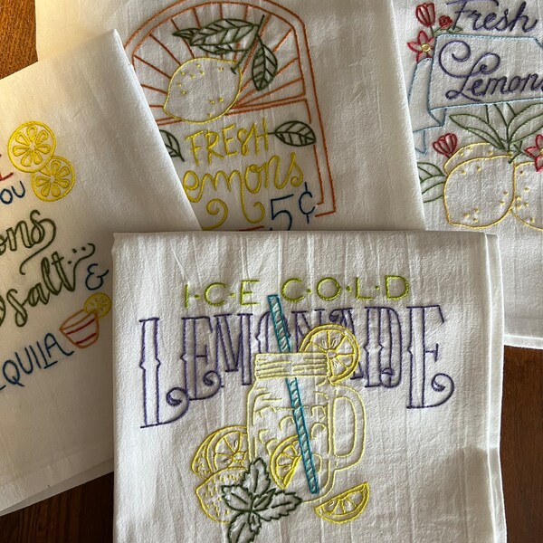Embroider Dish Towel - Etsy