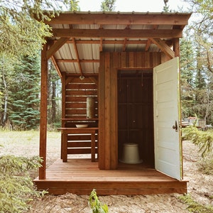 Jack Pine 6 X 8 Off-grid Outhouse Building Guide - Etsy