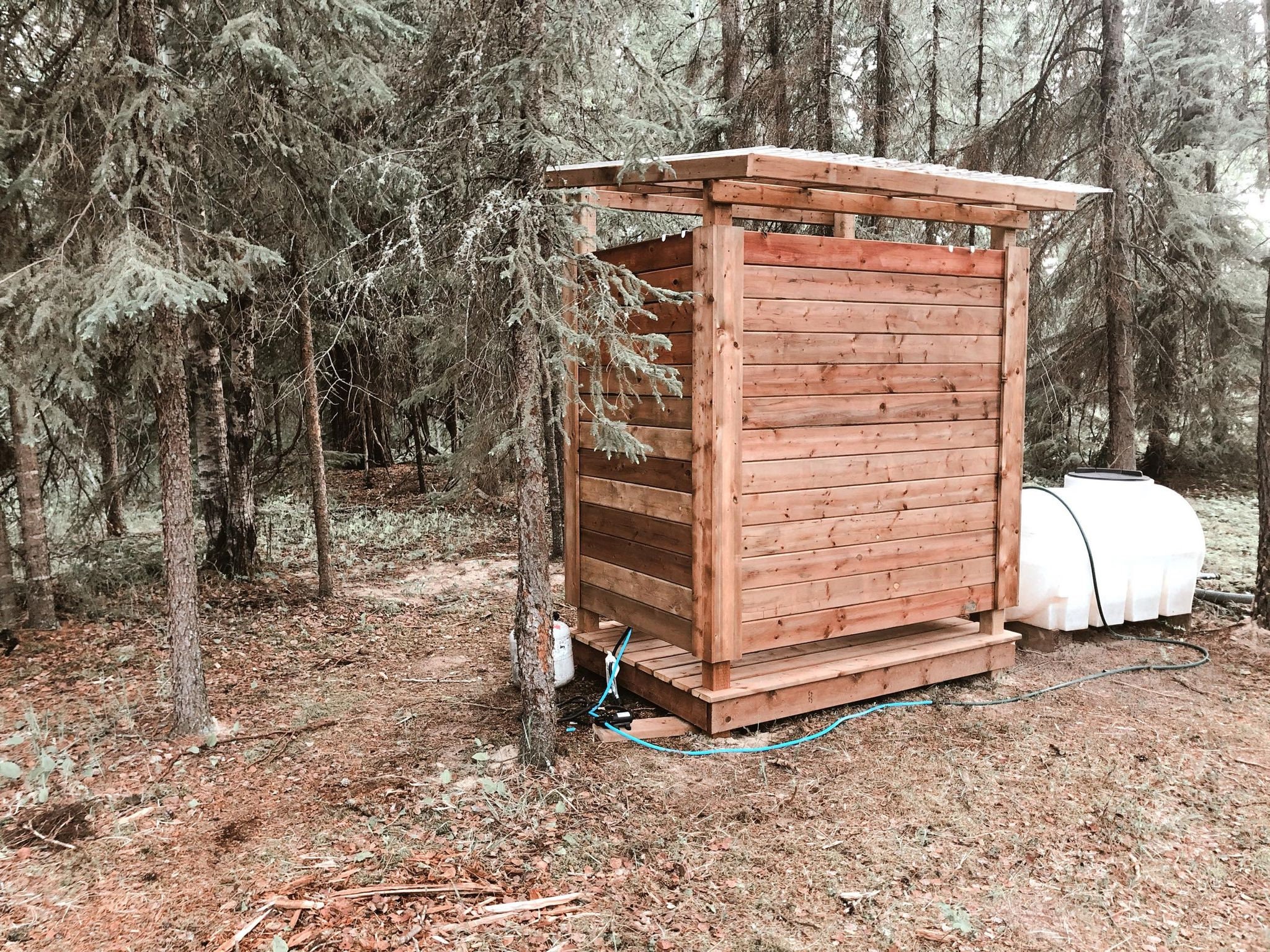 Cedar 4 X 6 Off-grid Outdoor Shower House Building Guide - Etsy
