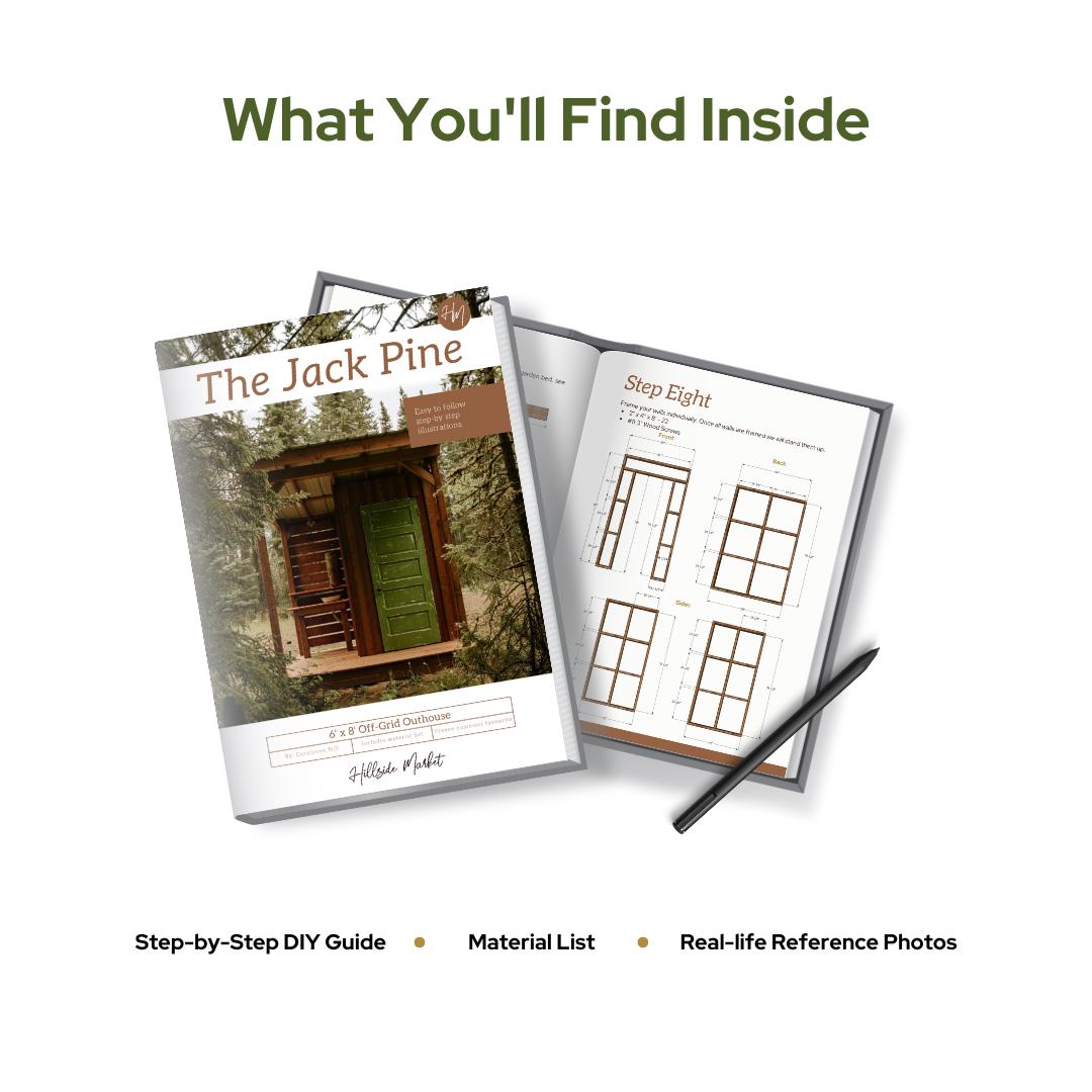 Jack Pine - 6’ X 8’ Off-grid Outhouse Building Guide - Etsy