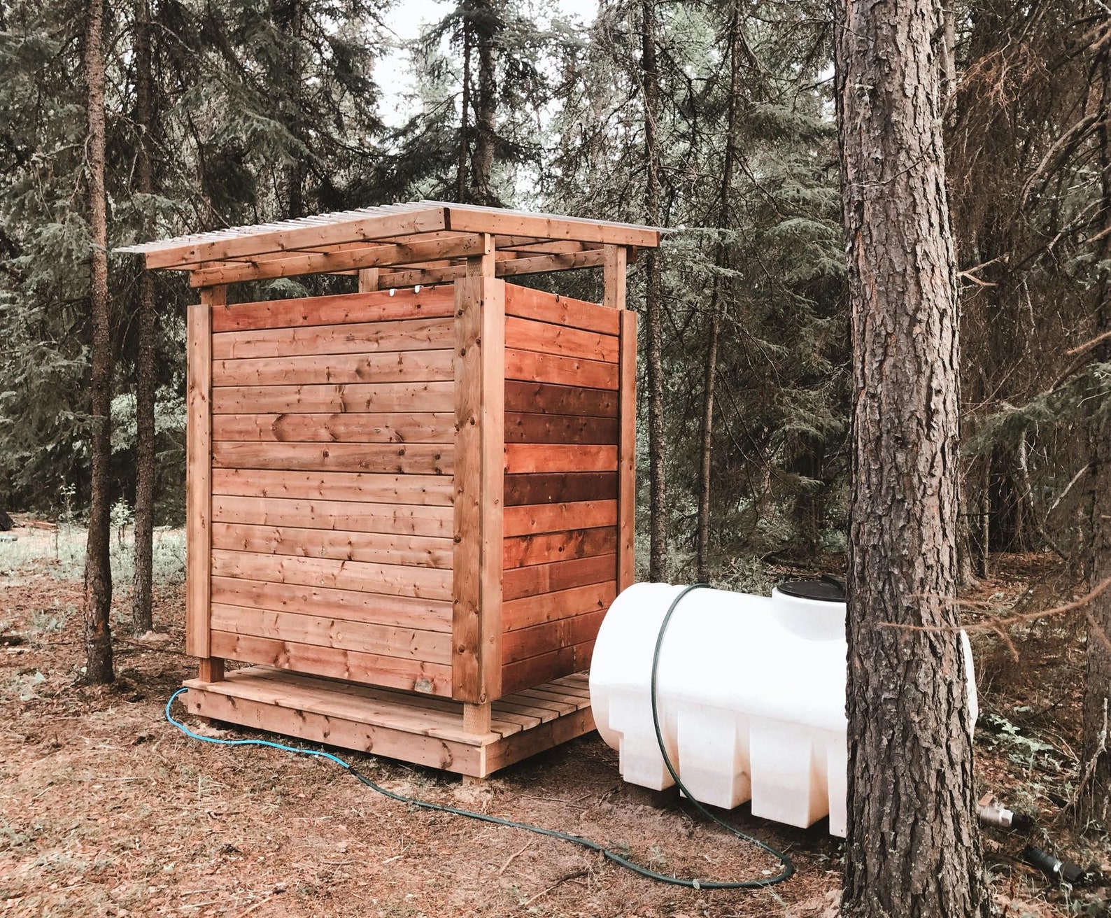 Cedar 4 X 6 Off-grid Outdoor Shower House Building Guide - Etsy