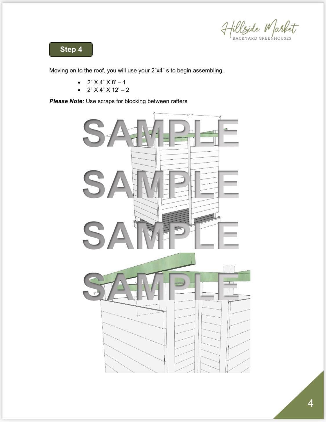 Cedar 4 X 6 Off Grid Outdoor Shower House Building Guide Etsy