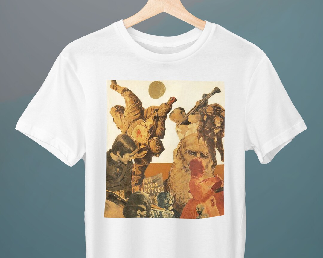 Tolstoj and Gandhi, Vajda Lajos Painting, Unisex T-shirt, Art T-shirt ...