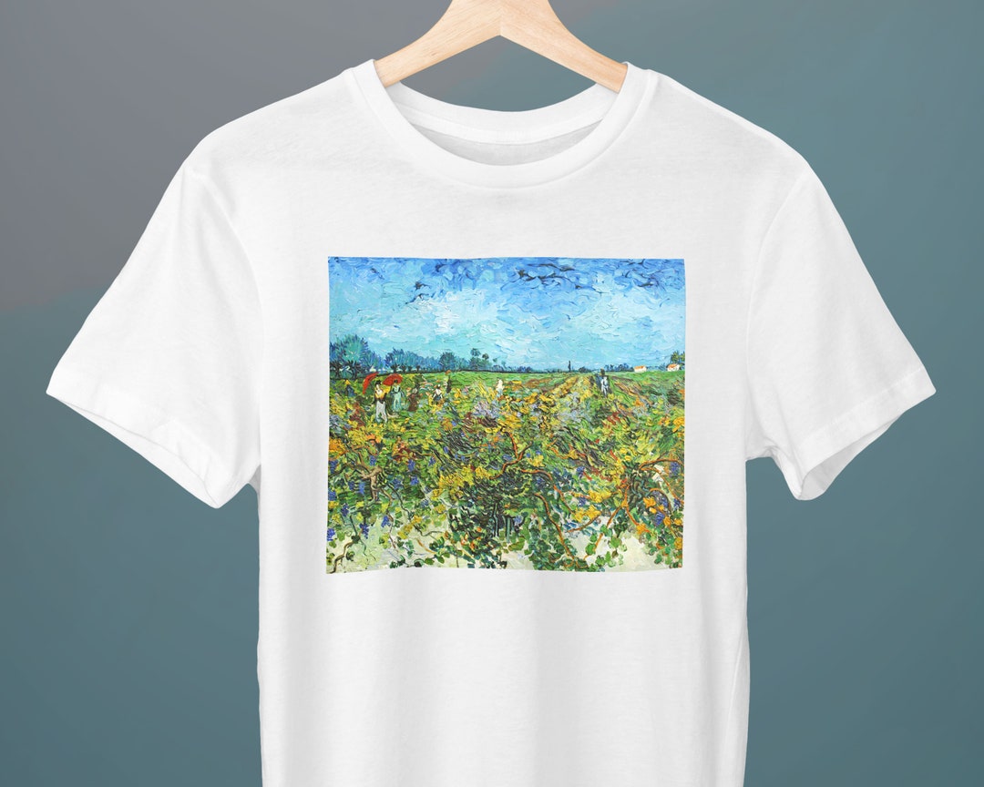The Green Vineyard, Vincent Van Gogh, Unisex T-shirt, Art T-shirt, Gift ...