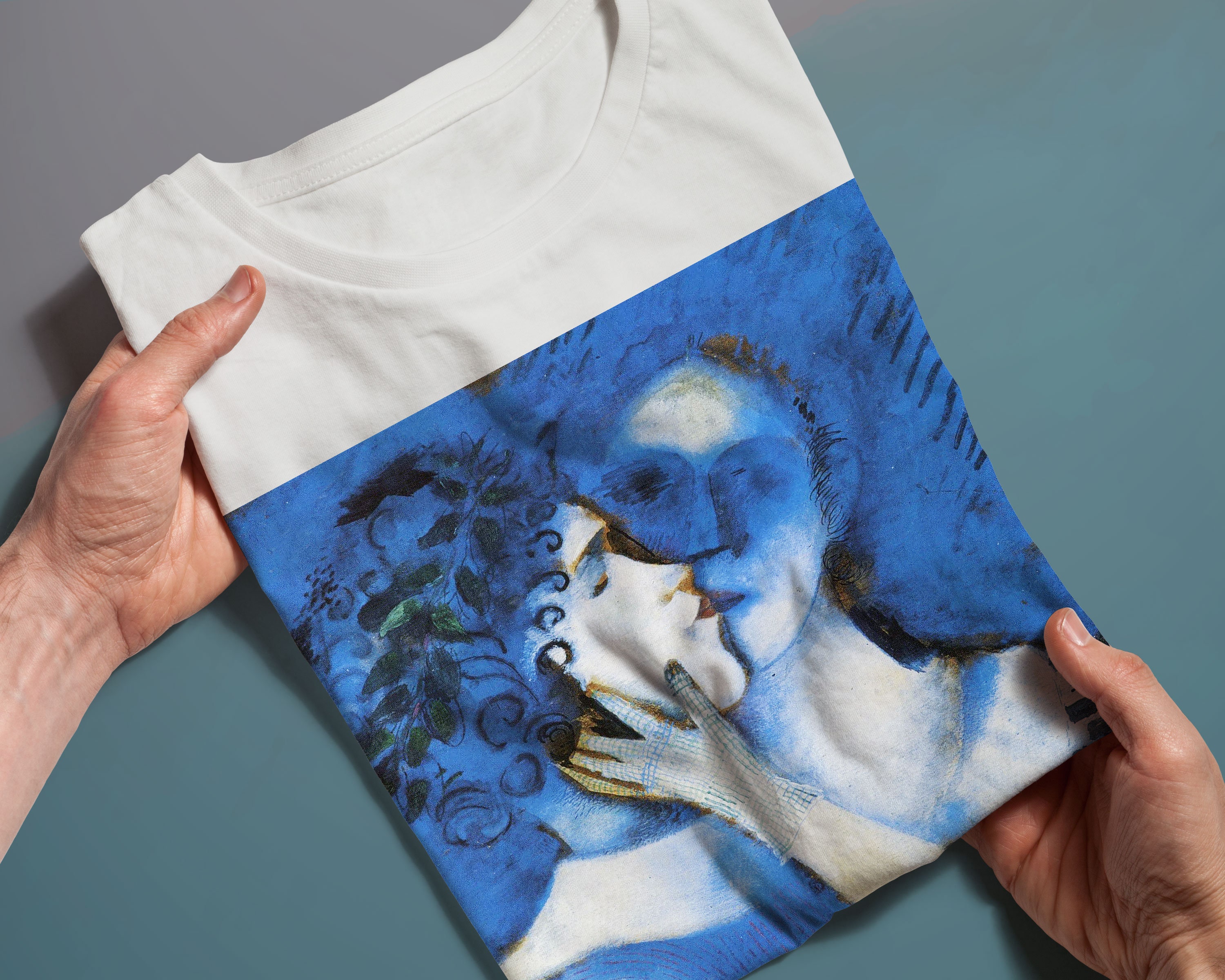 Blue Lovers, Marc Chagall Painting, Unisex T-shirt, Lovers T-shirt ...