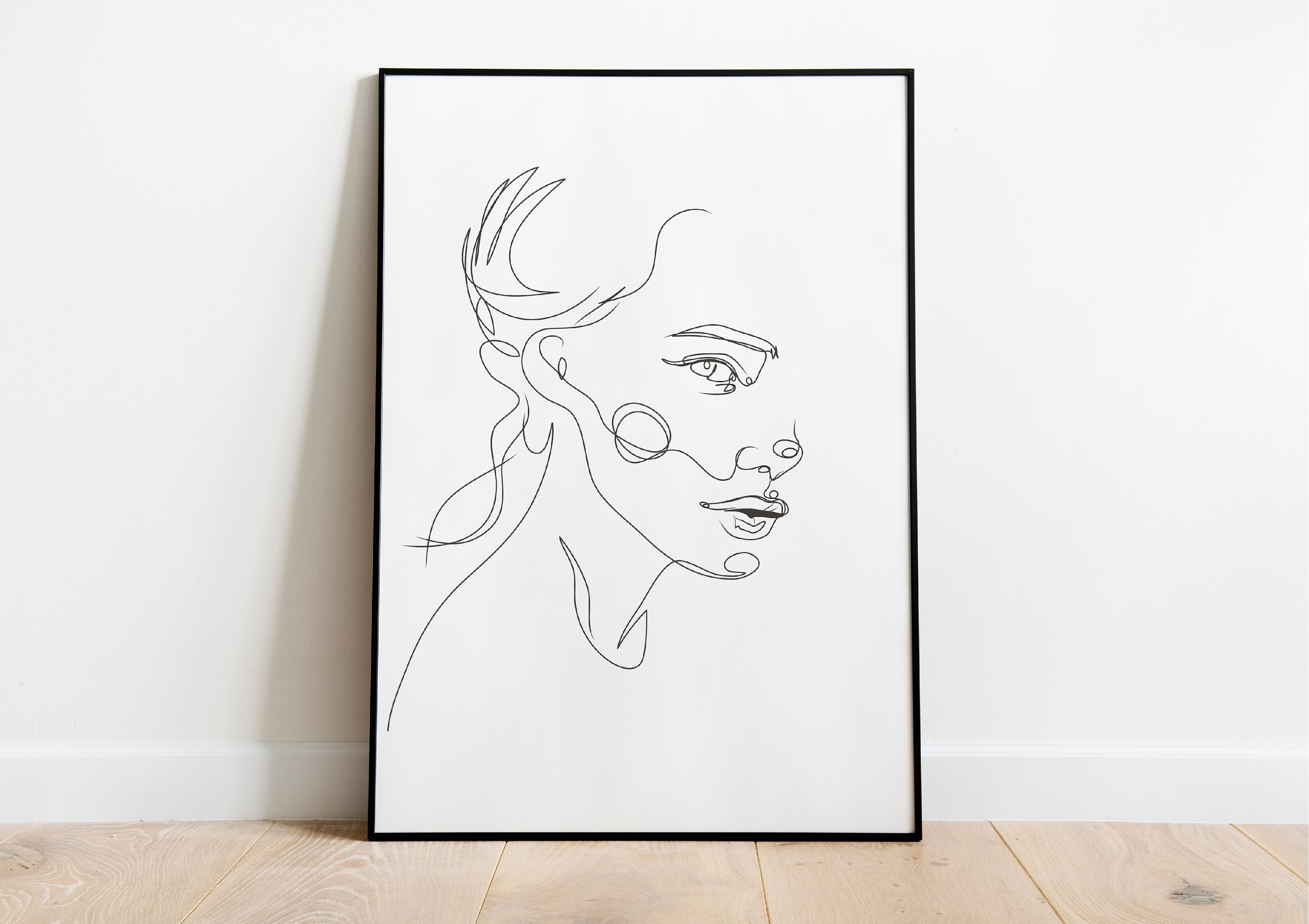 Abstract Line Art Poster Single Line Wall Art Line Art | Etsy