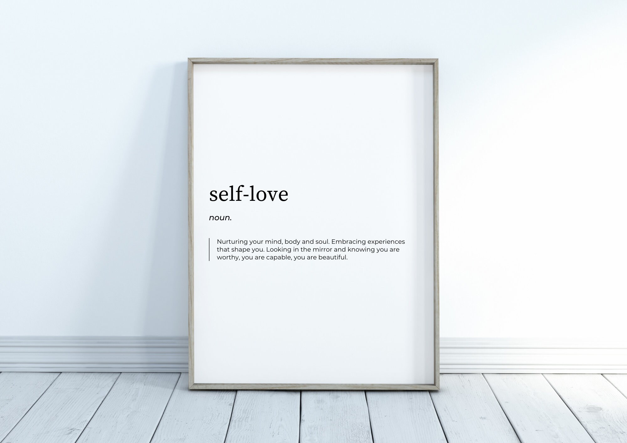Self Love Definition Self Love Wall Art Self Love Poster - Etsy