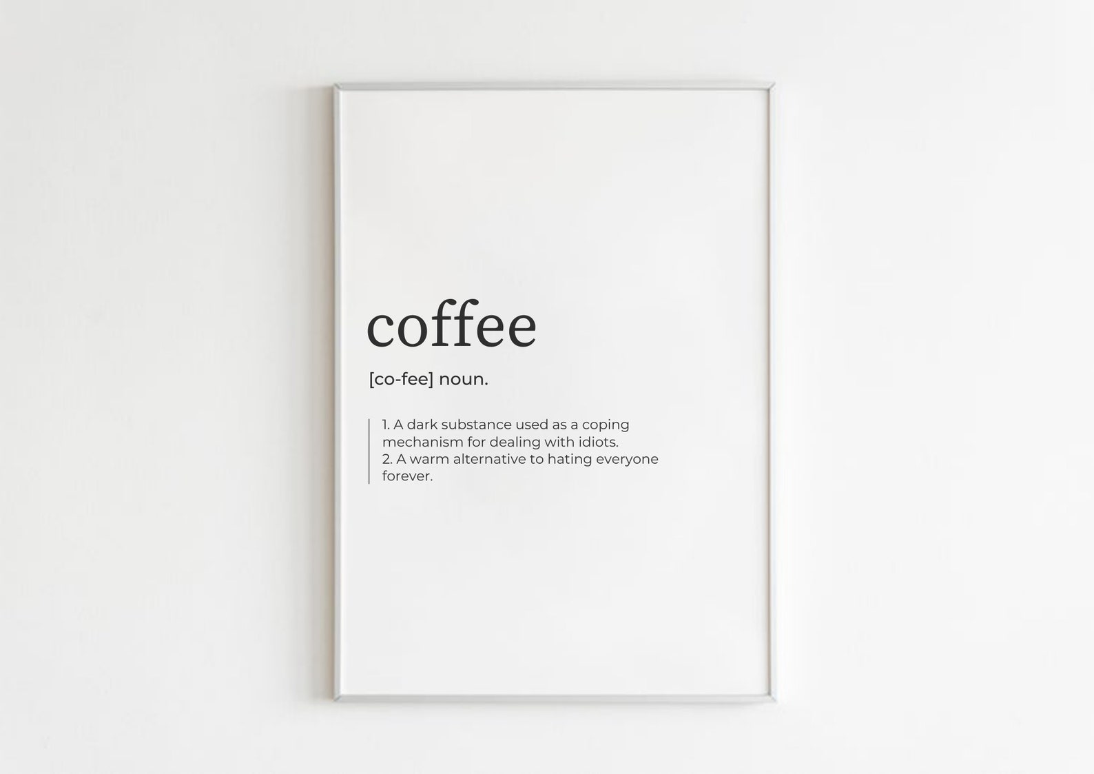 Coffee Definition Print, Humorous Definition Print, Coffee Definition ...