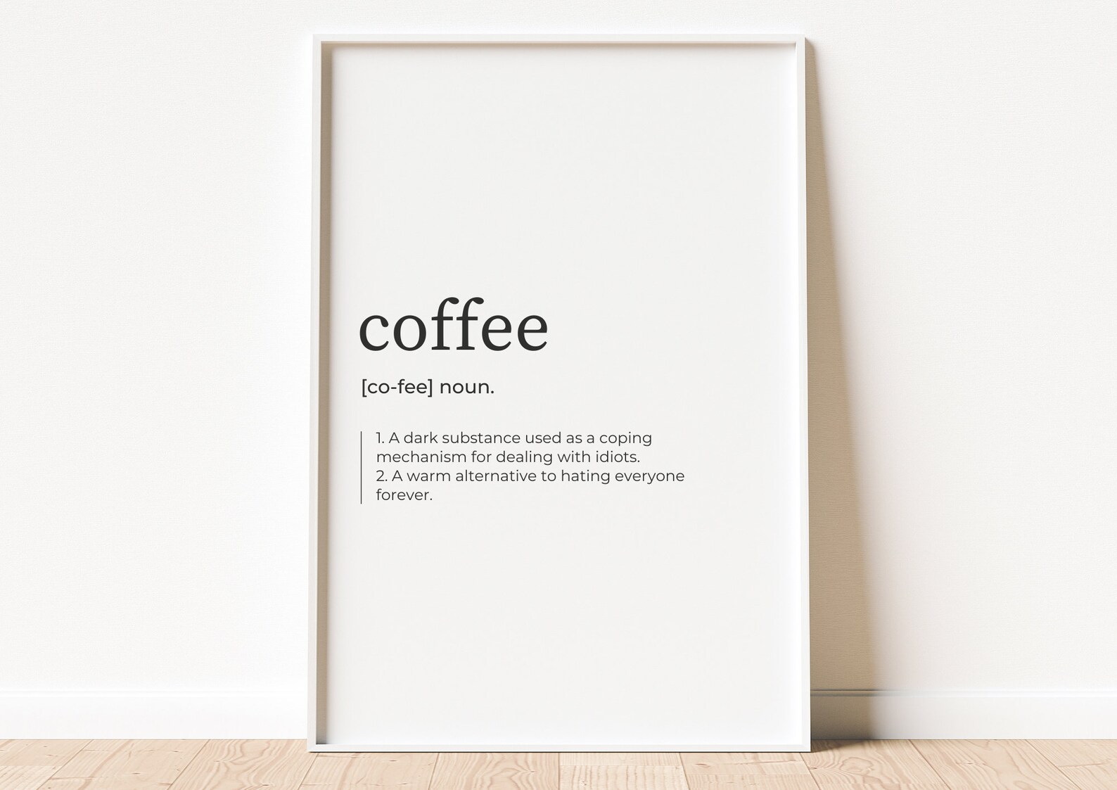 Coffee Definition Print, Humorous Definition Print, Coffee Definition ...