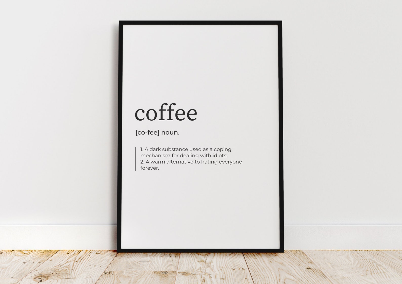 Coffee Definition Print, Humorous Definition Print, Coffee Definition ...