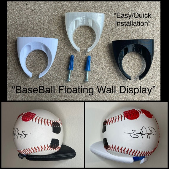 Baseball Floating Wall Display Mount Stand Holder - Etsy