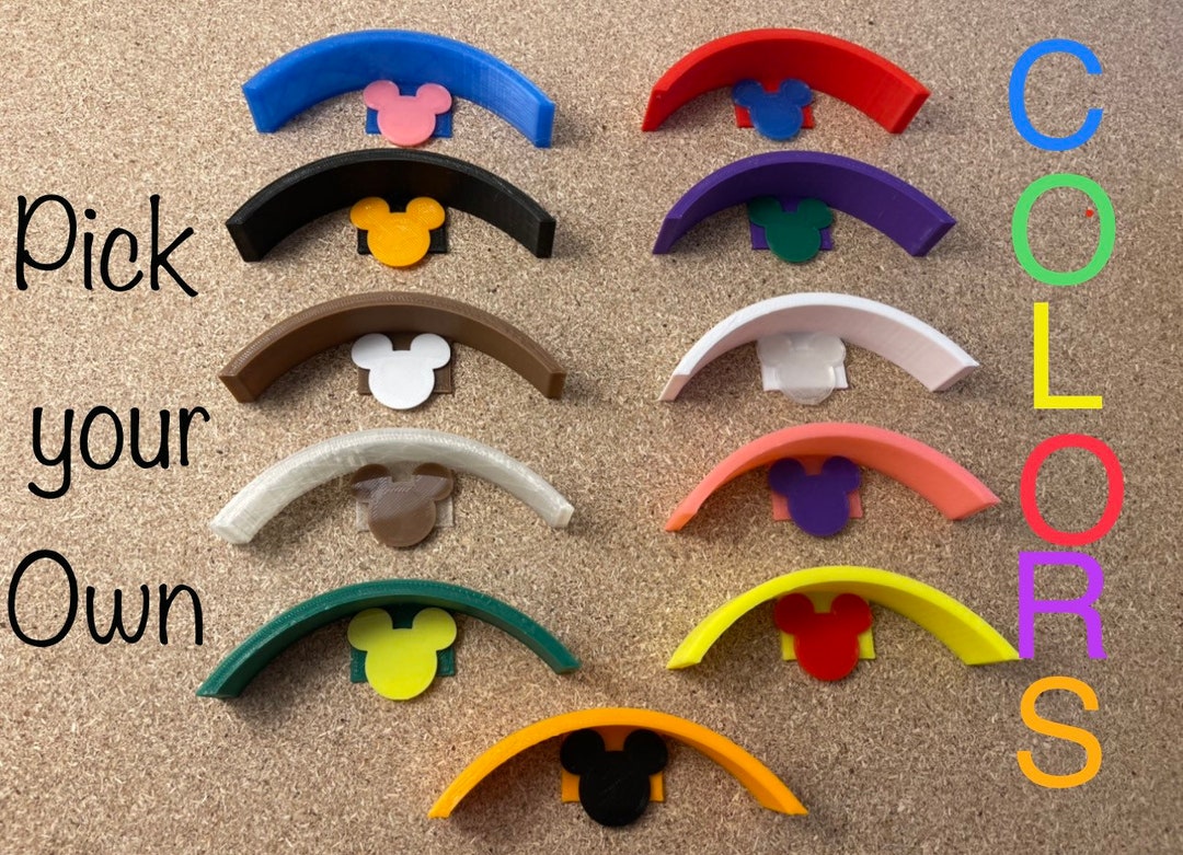 Decorated Mickey Ear Wall Displays Choose Any Color Scheme - Etsy