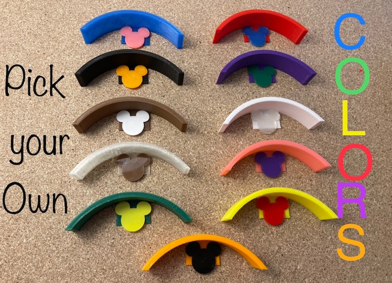 Decorated Mickey Ear Wall Displays Choose Any Color Scheme - Etsy