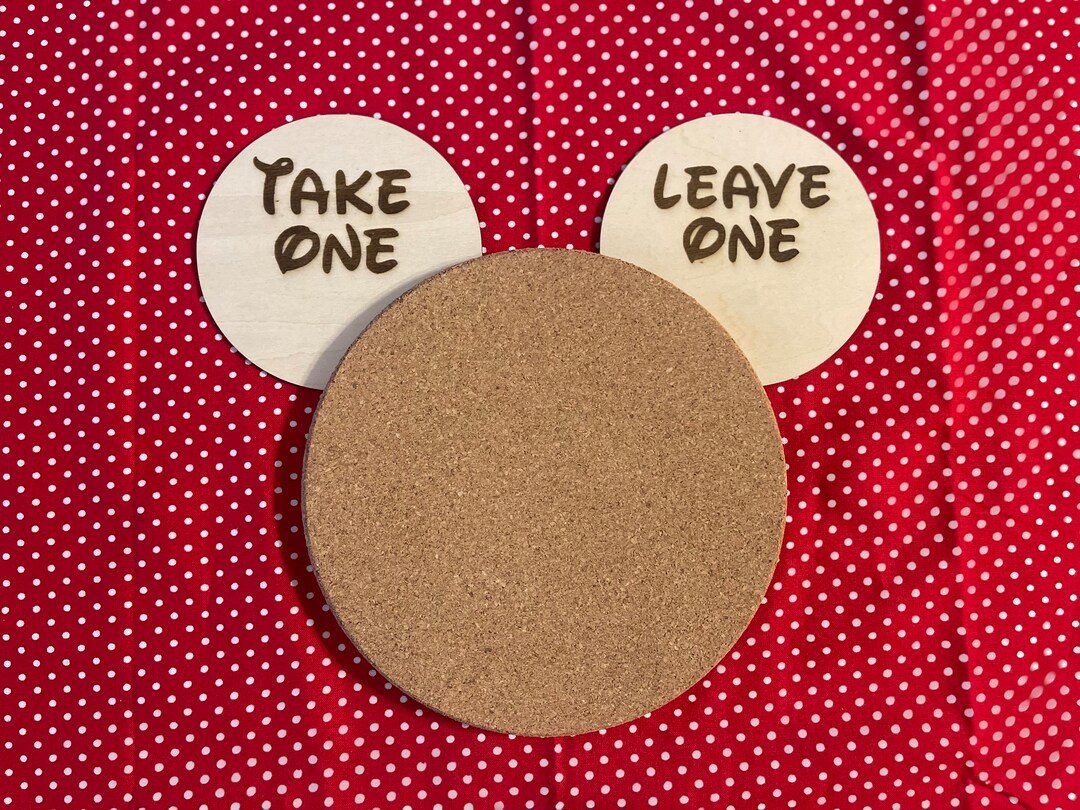 Take One Leave One Mickey Shaped Cork Board Pin Trading Pin Collection ...