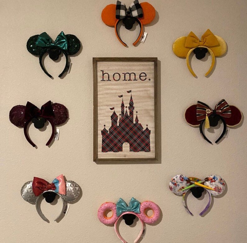Mickey Themed Ear Display Wall Mount - Etsy