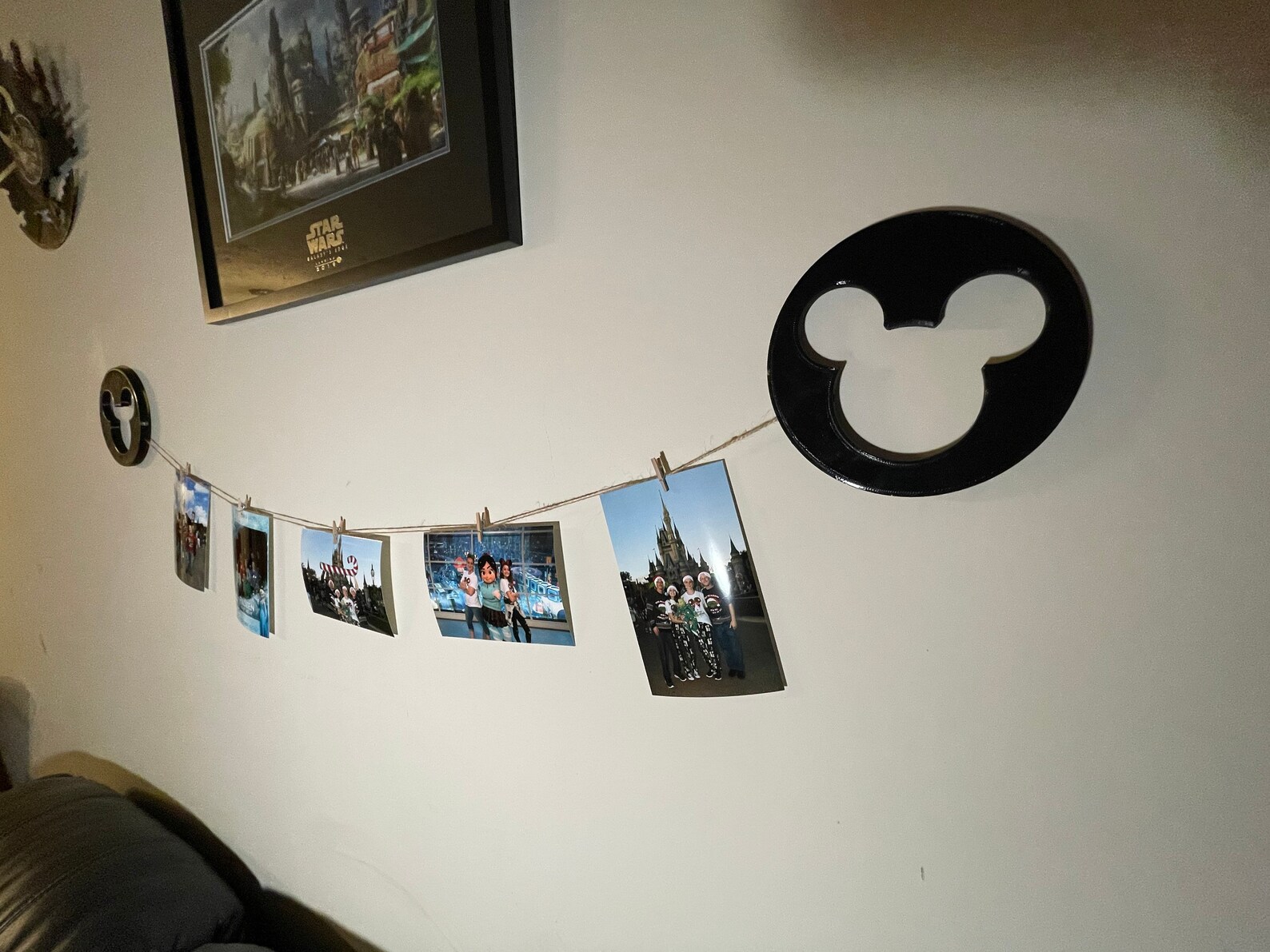 Mickey Mouse Themed Hanging Photo Display | Etsy