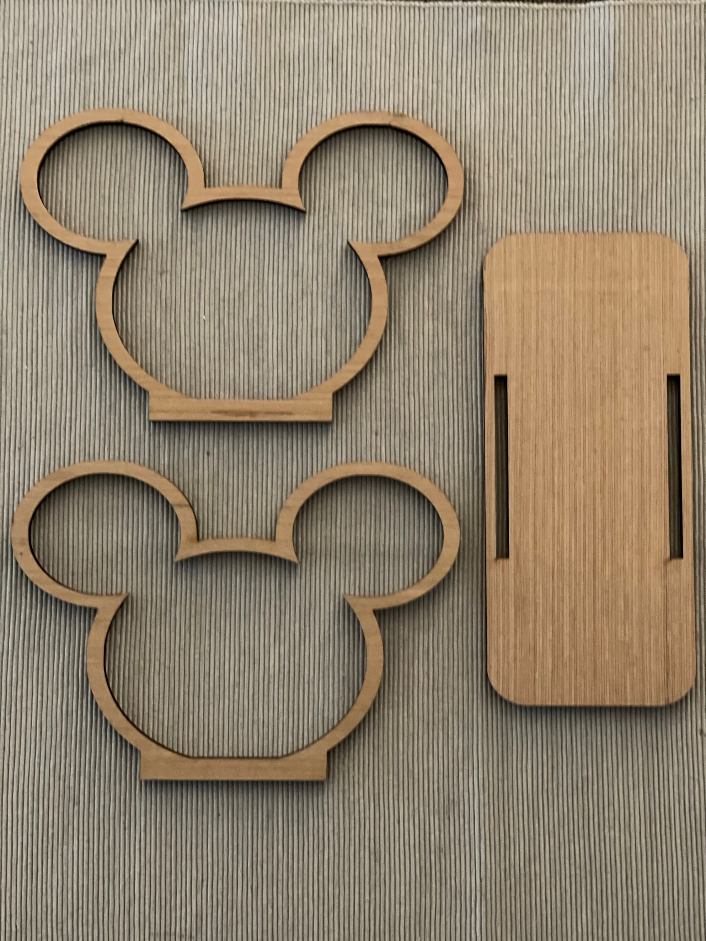 Mickey Mouse Themed Napkin Holder Laser Cut Wood - Etsy