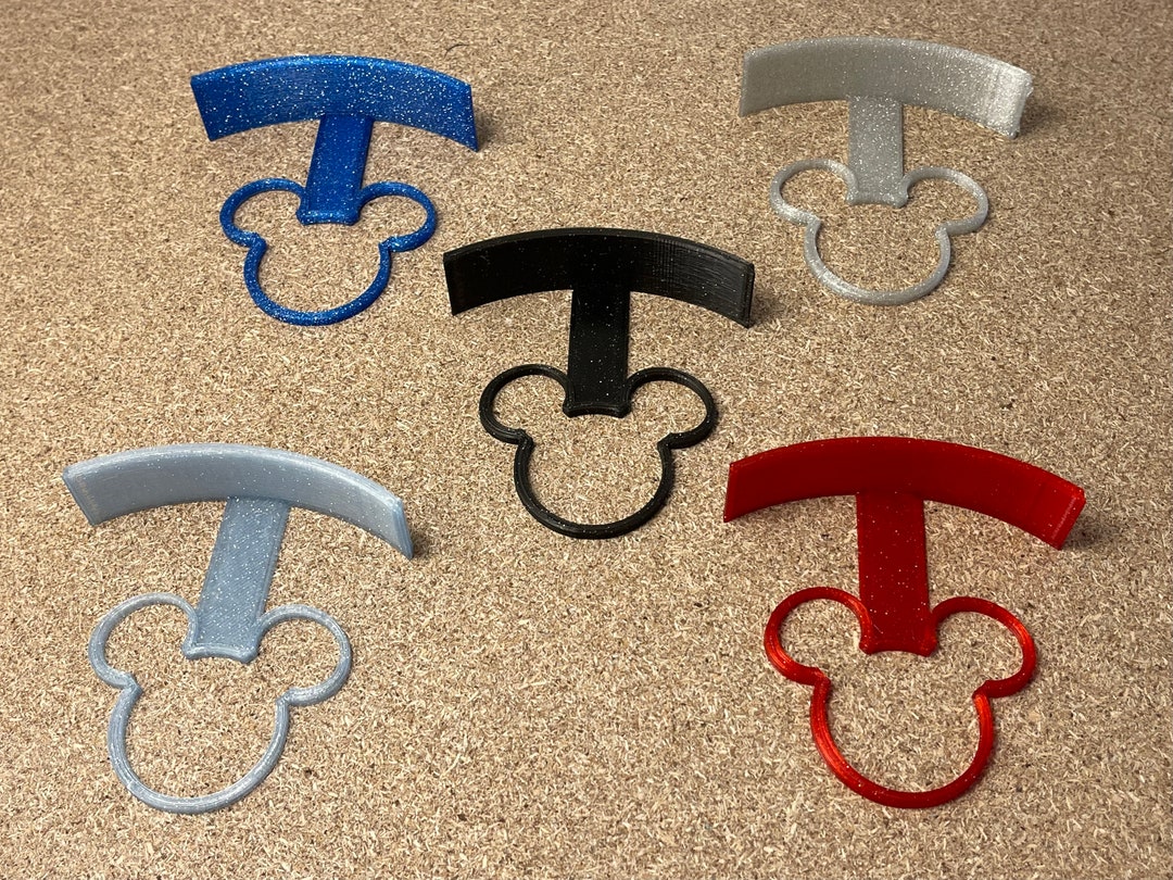Mickey Ear Wall Displays 5 and 10 Packs - Glittered Colors Available - Etsy