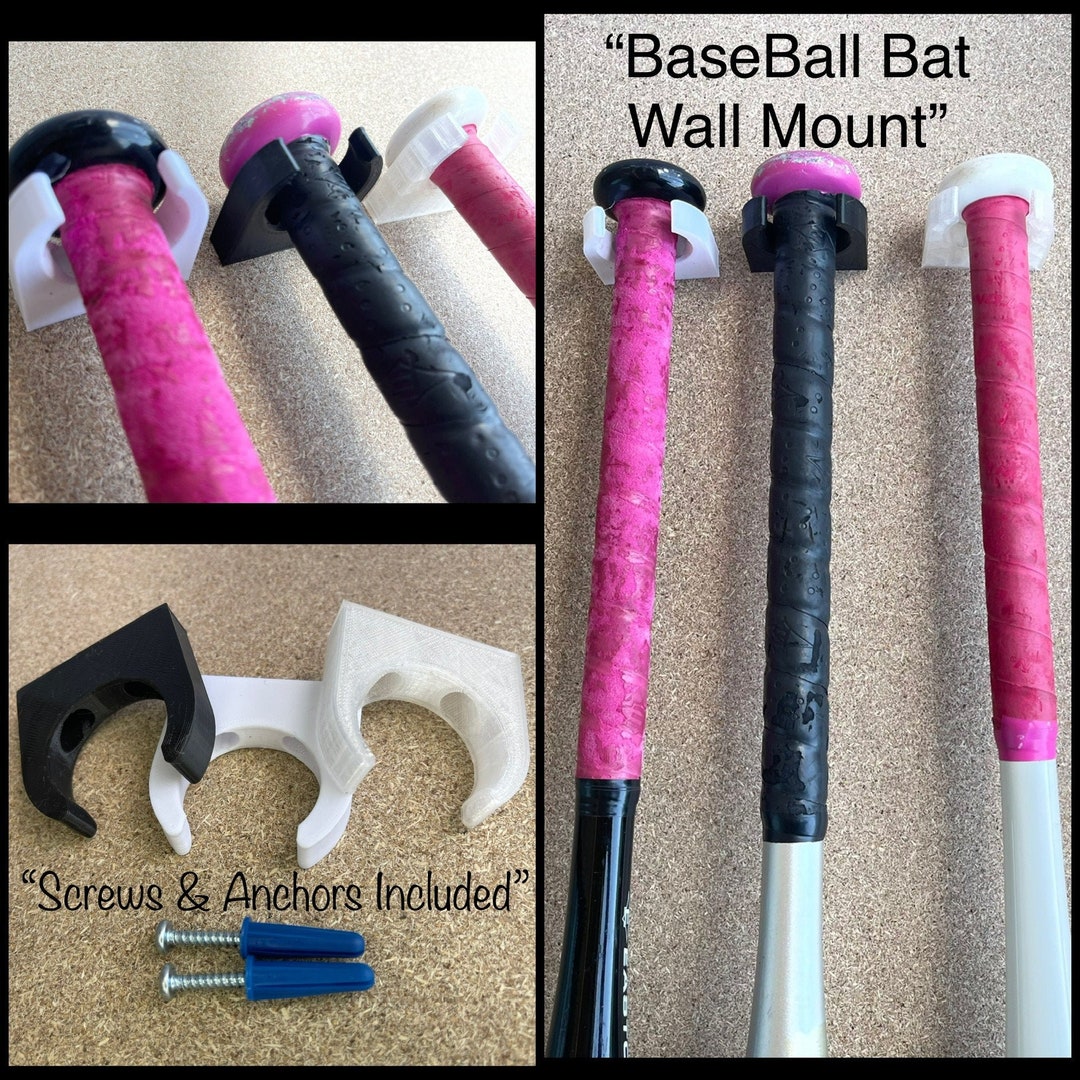 Baseball Bat Wall Mount Hanger Vertical Display - Etsy