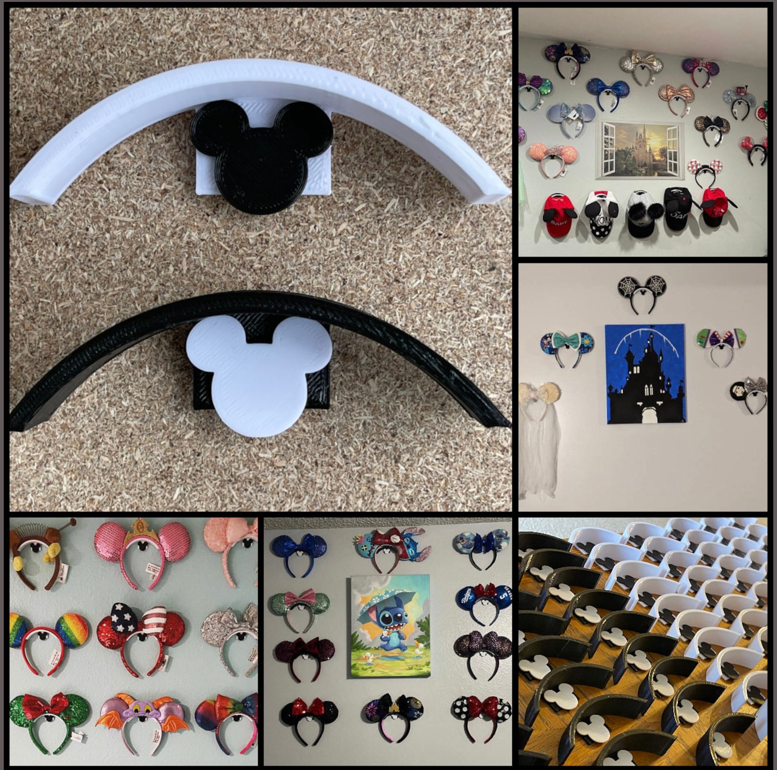 Decorated Mickey Ear Wall Displays Choose Any Color Scheme - Etsy
