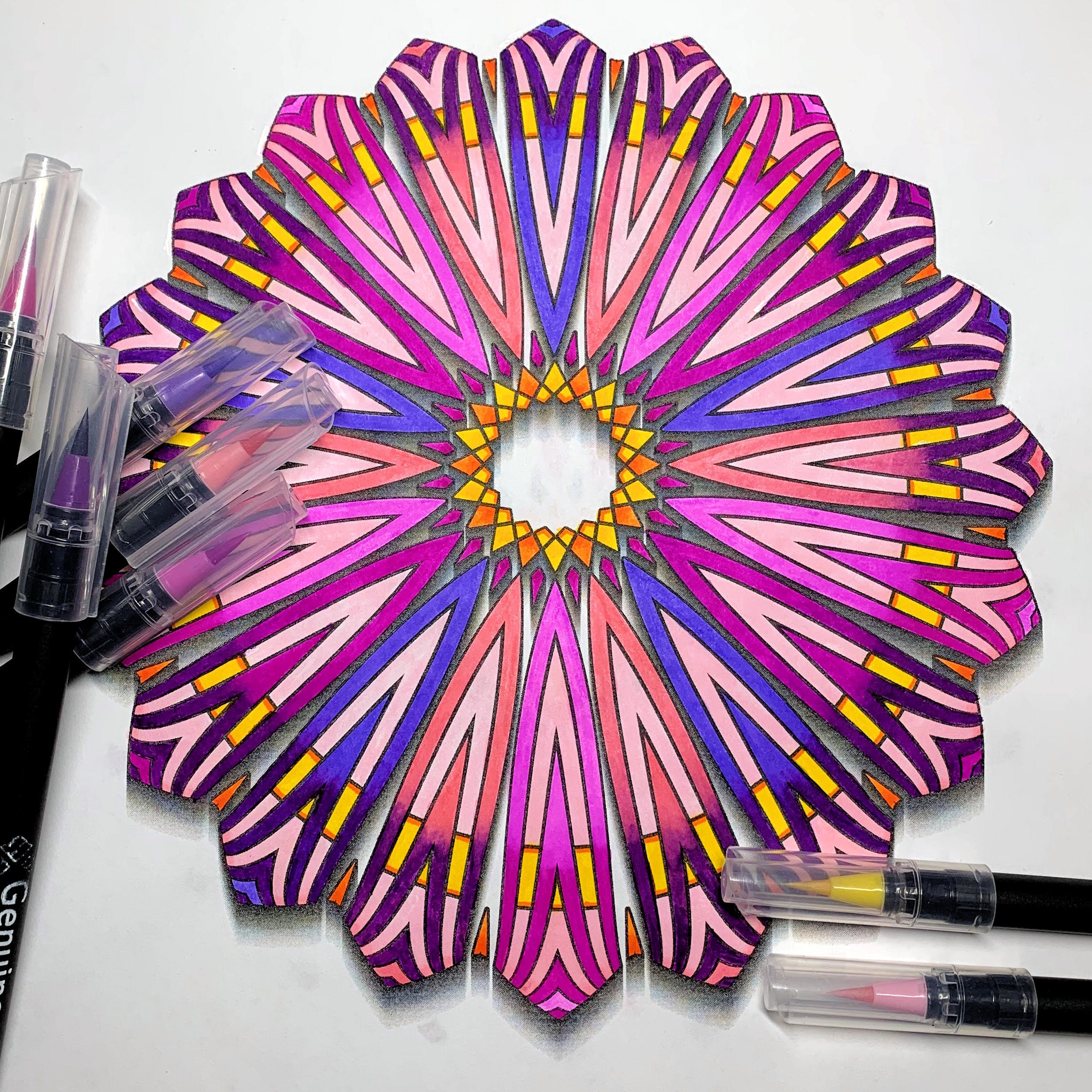 3D Mandala Coloring Pages - Etsy