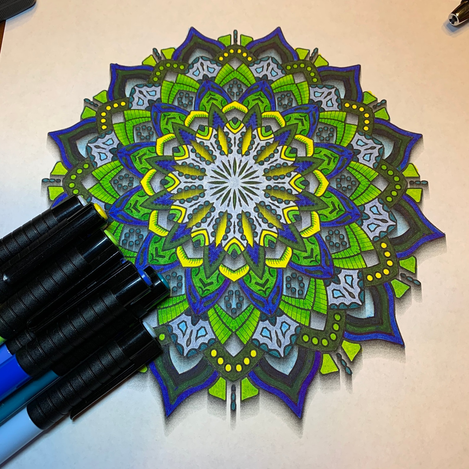 3D Mandala Coloring Pages - Etsy