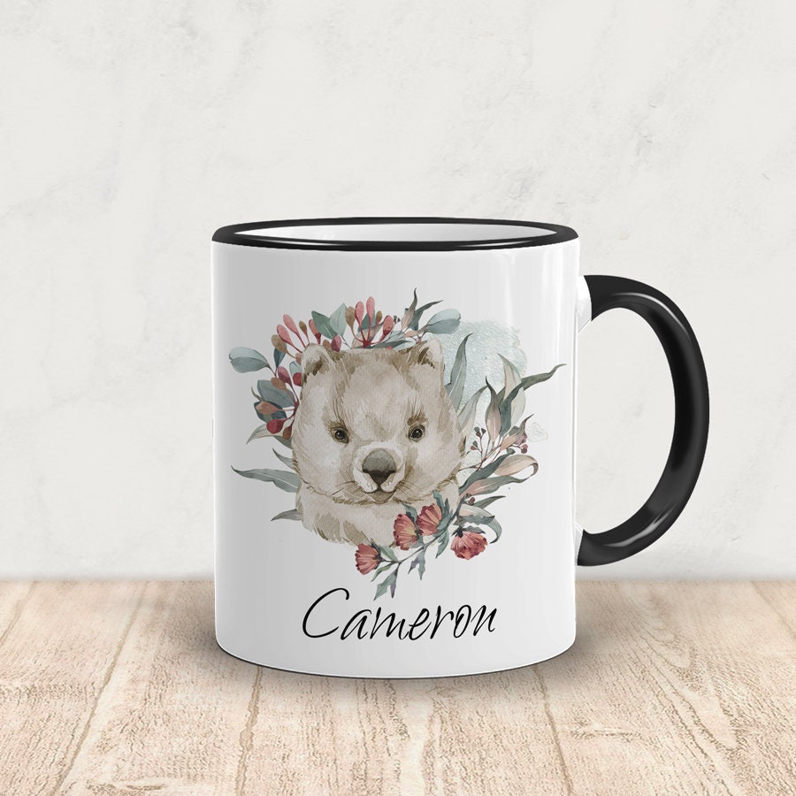 Wombat Mug Personalised Animal Mug | Etsy
