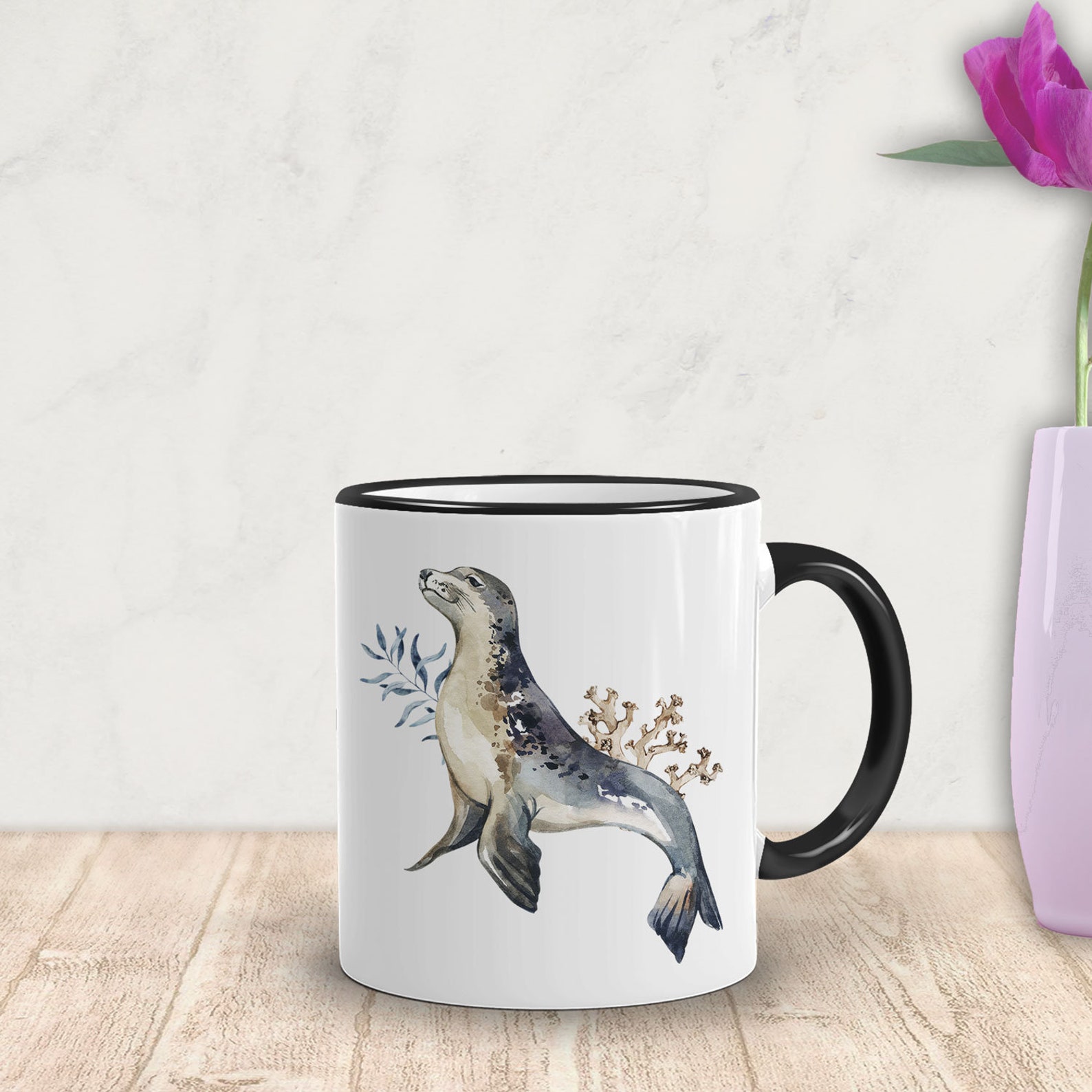 Seal Mug Personalised Seal Mug | Etsy