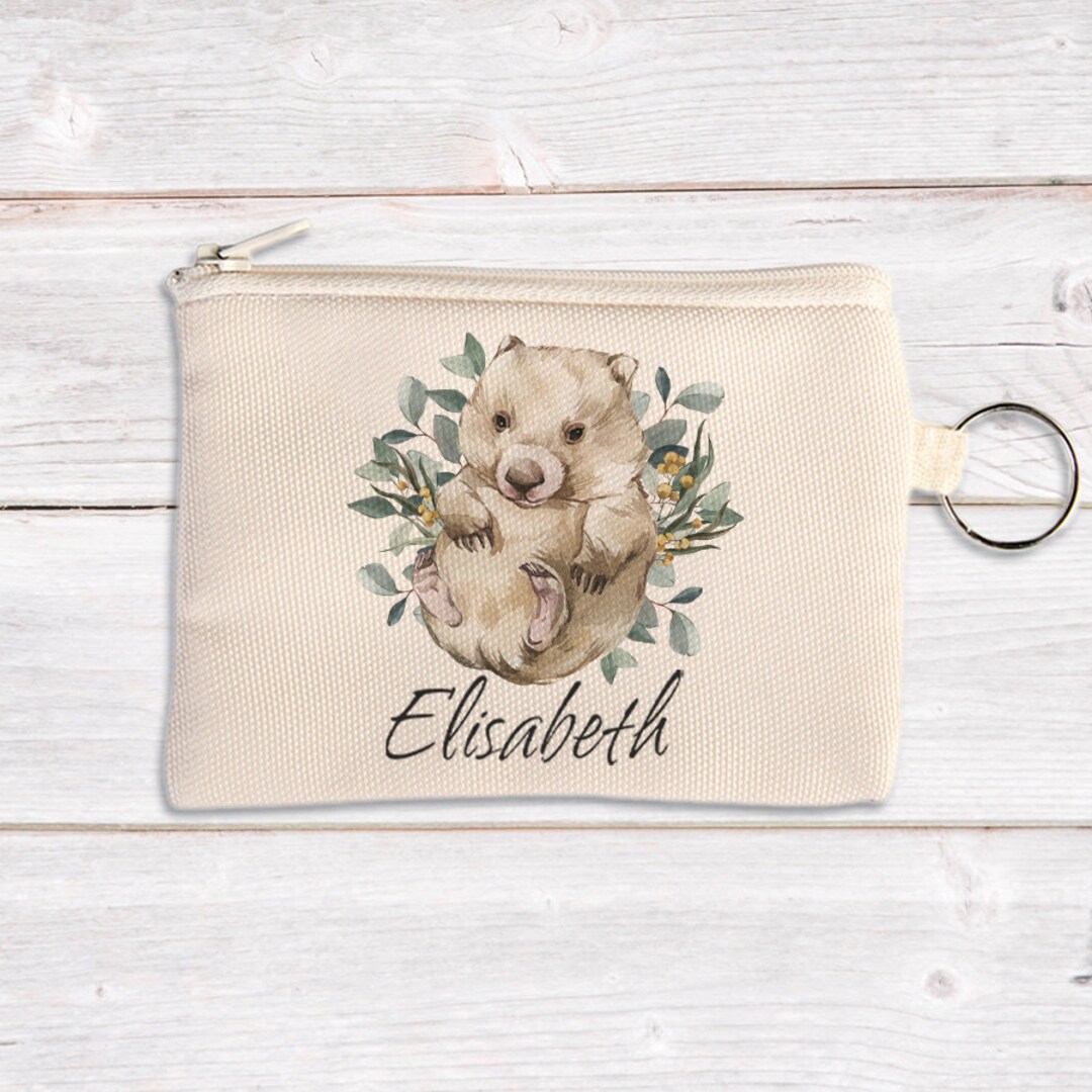 Personalised Baby Wombat Coin Pouch - Etsy