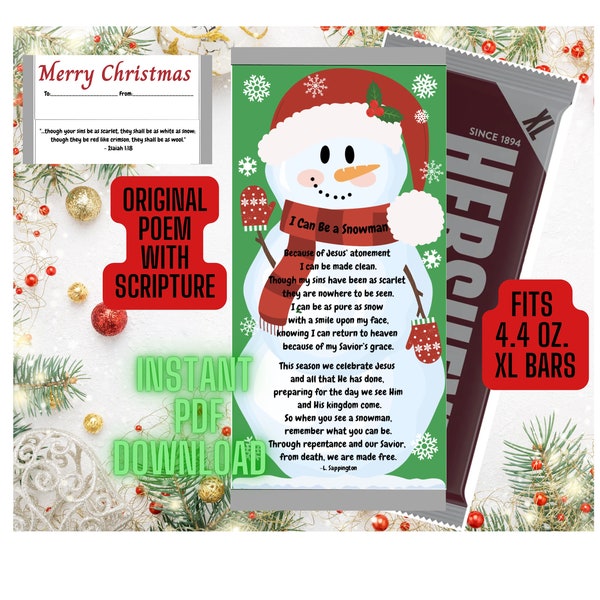 Snowman Height Poem - Etsy