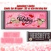 Happy Valentine's Day Sloths Candy Wrapper for Standard Size Hershey's ...