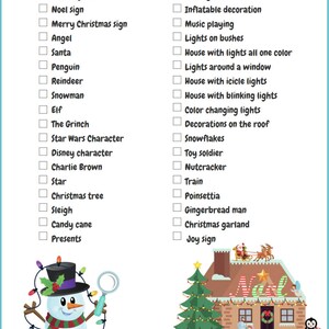 Christmas Lights Display Scavenger Hunt- Family Activity- Youth ...