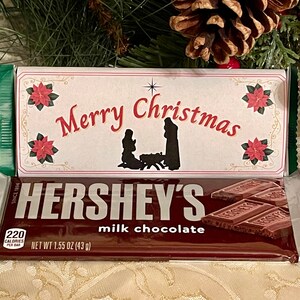PDF Candy Wrapper Nativity & Scripture Regular Size 1.55oz Hershey's ...