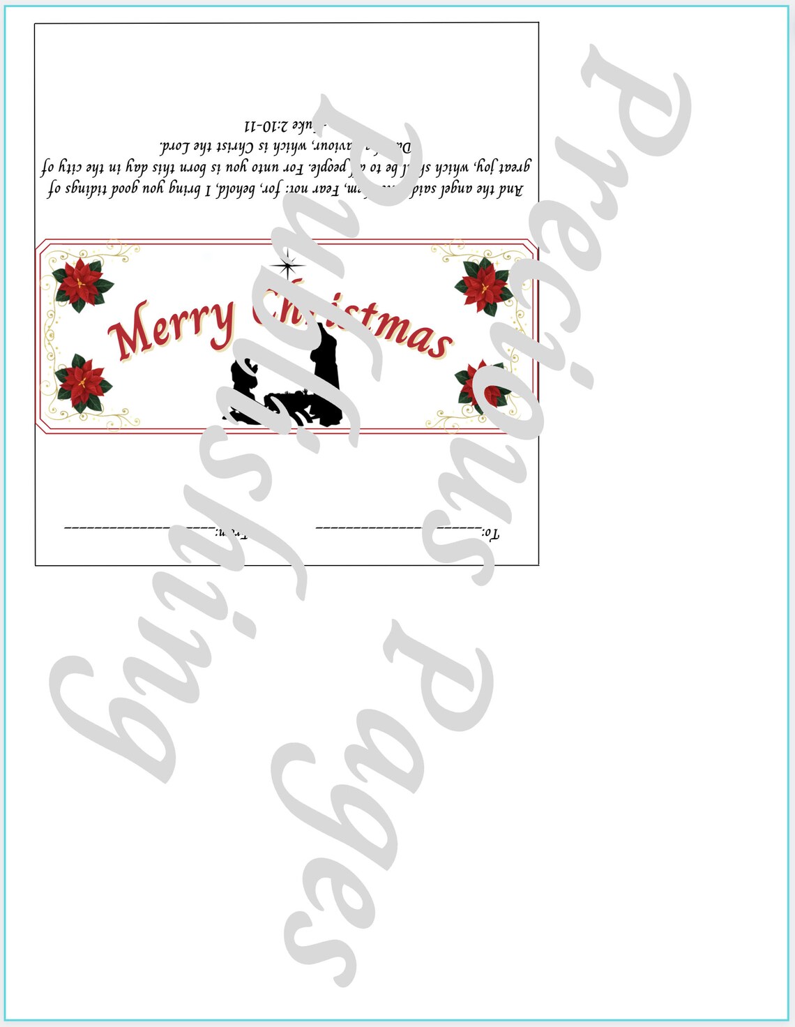 PDF Candy Wrapper Nativity & Scripture Regular Size 1.55oz Hershey's ...