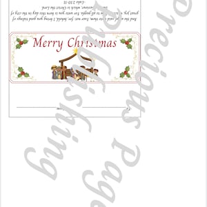 Candy Wrapper Cute Nativity & Scripture Regular 1.55oz Hershey's Bar ...
