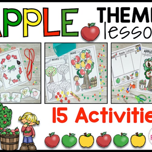Apple Orchard Activity Pack Apple Preschool Pack Apple - Etsy