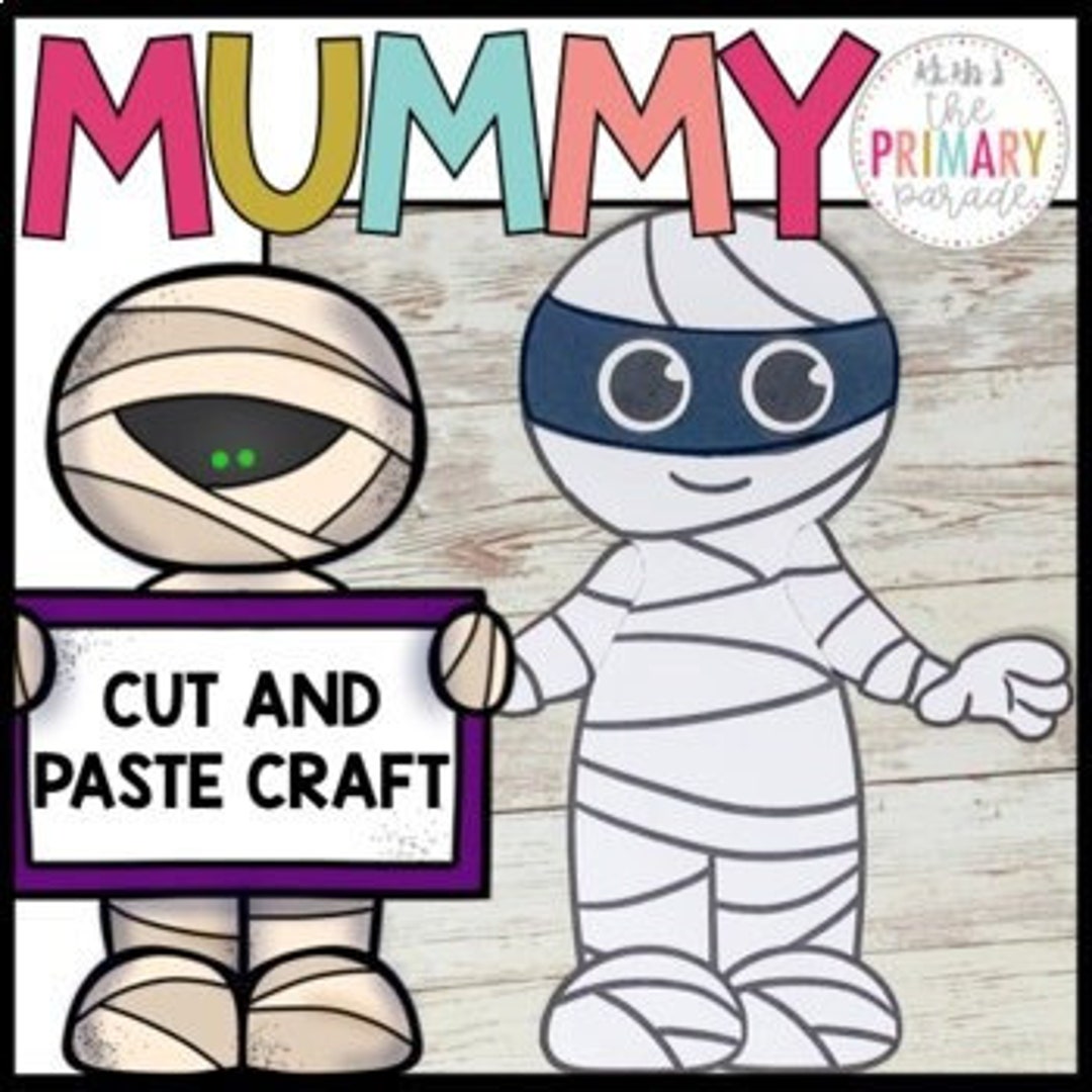 Mummy Craft | Halloween Crafts | Fall Crafts - Etsy