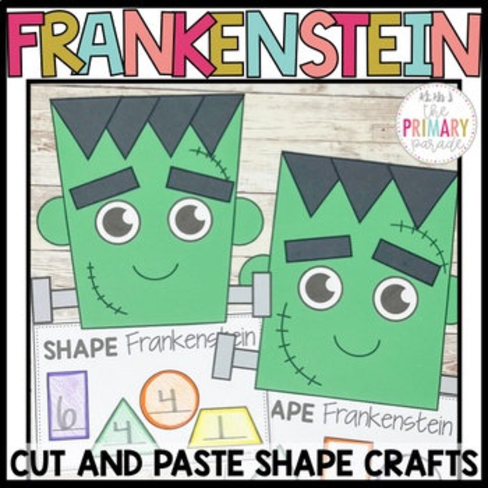 Fall Shape Craft Bundle | Halloween Shape Craft | Frankenstein | Witch ...