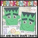 Fall Shape Craft Bundle | Halloween Shape Craft | Frankenstein | Witch ...