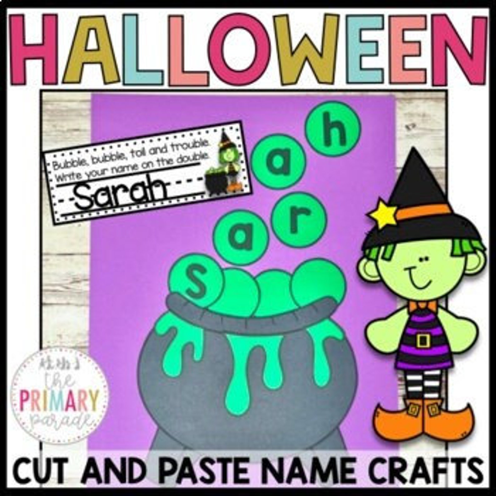 Halloween Name Craft | Cauldron Craft | Witch Name Craft | Halloween ...