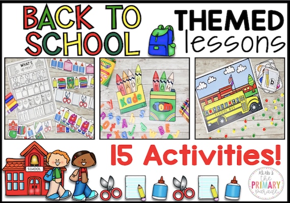 Preschool Back to School Activities | Etsy