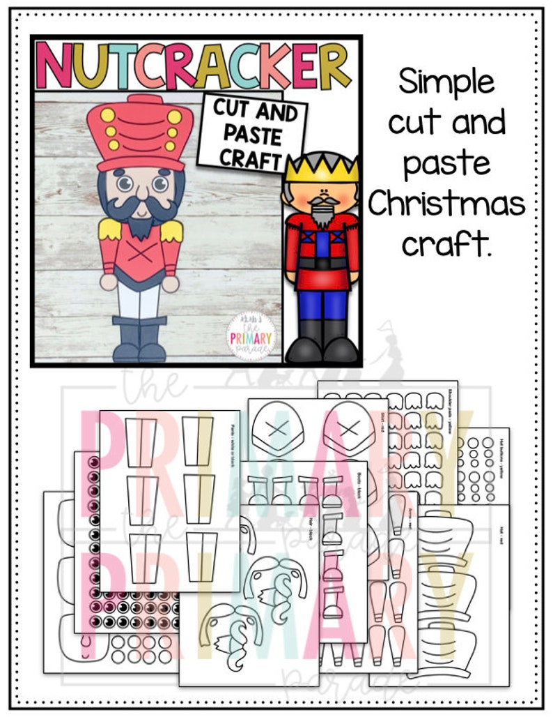 Nutcracker Craft | Christmas Craft - Etsy