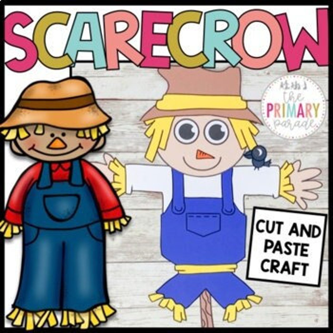 Scarecrow Craft | Halloween Crafts | Fall Crafts - Etsy