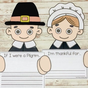 Pilgrim Craft | Thanksgiving Crafts | Fall Craft - Etsy
