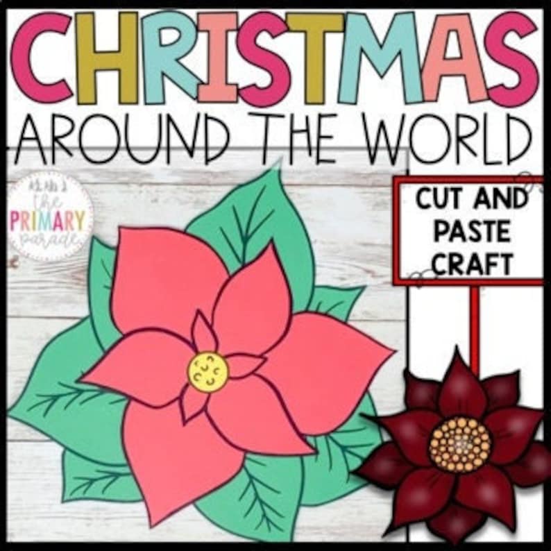 Poinsettia Craft | Las Posadas Craft | Christmas Around the World - Etsy