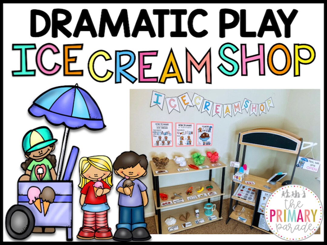 Ice Cream Shop Dramatic Play Center - Etsy