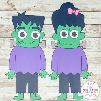 Frankenstein Craft | Halloween Crafts | Fall Crafts - Etsy