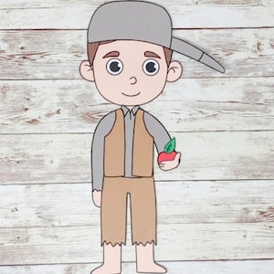 Johnny Appleseed Craft | Apple Activities | Fall Bulletin Board - Etsy